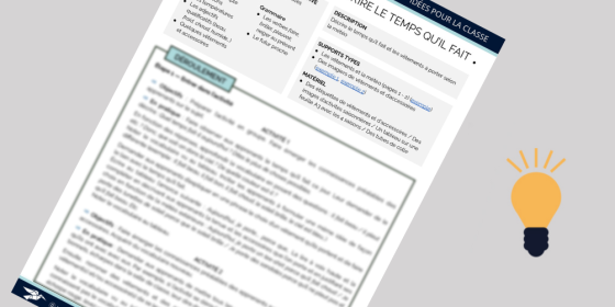 Décrire le temps qu'il fait - Idées pour la classe - FLI - Des ...